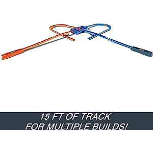 Hot Wheels Track Builder Playset, Deluxe Stunt Box with 25 Component Parts & 1:64 Scale Toy Car [Amazon Exclusive]