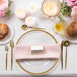 Elegant Gold Rimmed Plastic Charger Plates - 13" (Pack of 4) - Elegant & Durable for Entertaining, Dining, and Decor