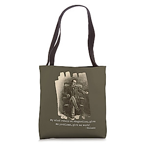 Give Me Problems Quote Novelty Sherlock Holmes Eco Friendly Tote Bag