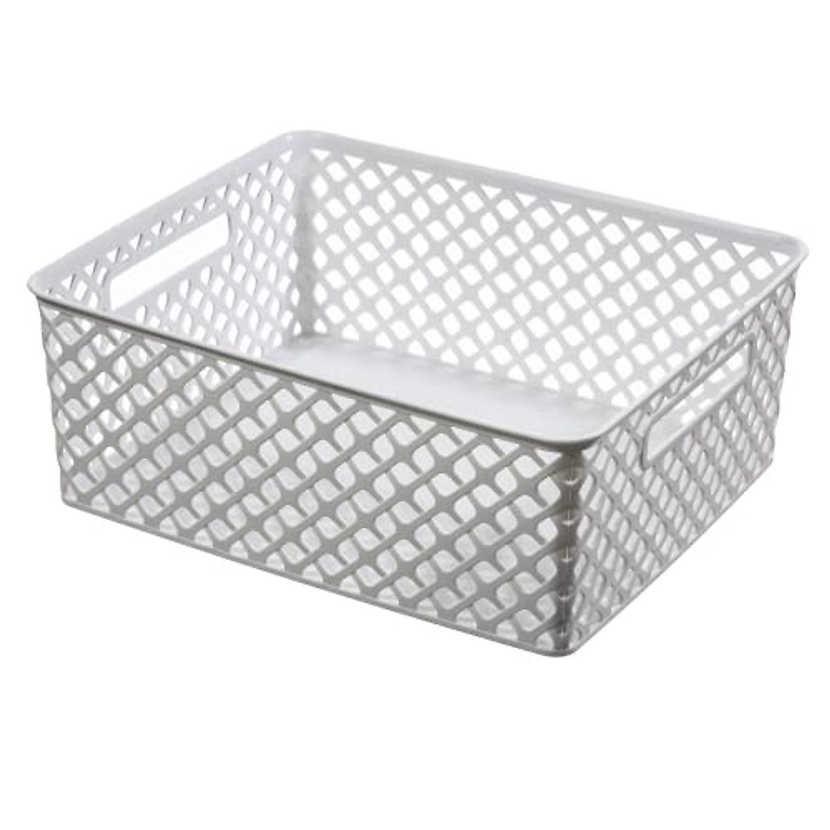4-PIECE DECORATIVE BASKET SET 2PK, WHITE