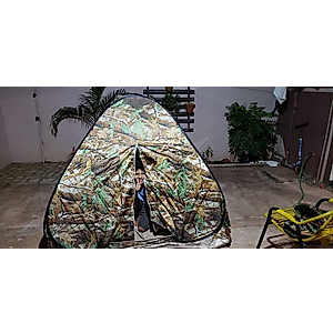 BZTANG Explorer Outdoors 3-4 Persons Camouflage Camping Hiking Easy Setup Instant Pop up Tent (Maple Leaves Green)