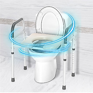 Deftyolo PU Commode Seat Cushion with Sponge Padded,C Shape Waterproof Soft Pad,Suitable for Bedside Commode Chairs,Raised Toilet Seats(Beige)