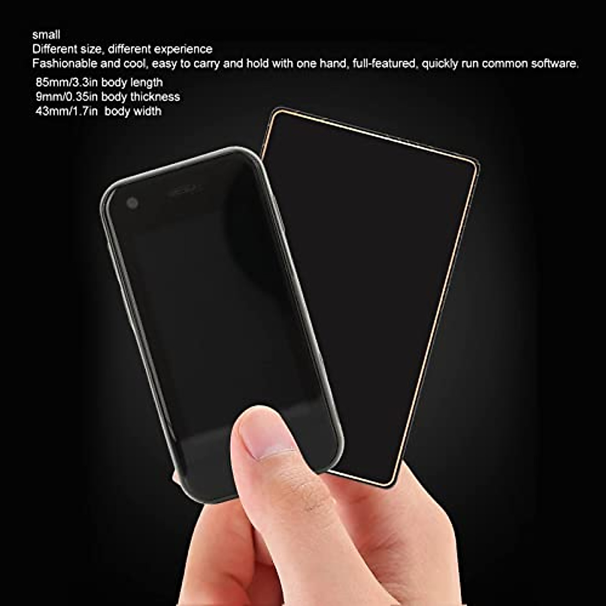 Dilwe XS11 Mini Smartphone for Kids, 3G 2.5Inch Student Pocket Cellphone WiFi GPS 1GB 8GB Quad Core Android Cell Phones, Great Kids and Students, 2MP/5MP Camera(2.5" Green)