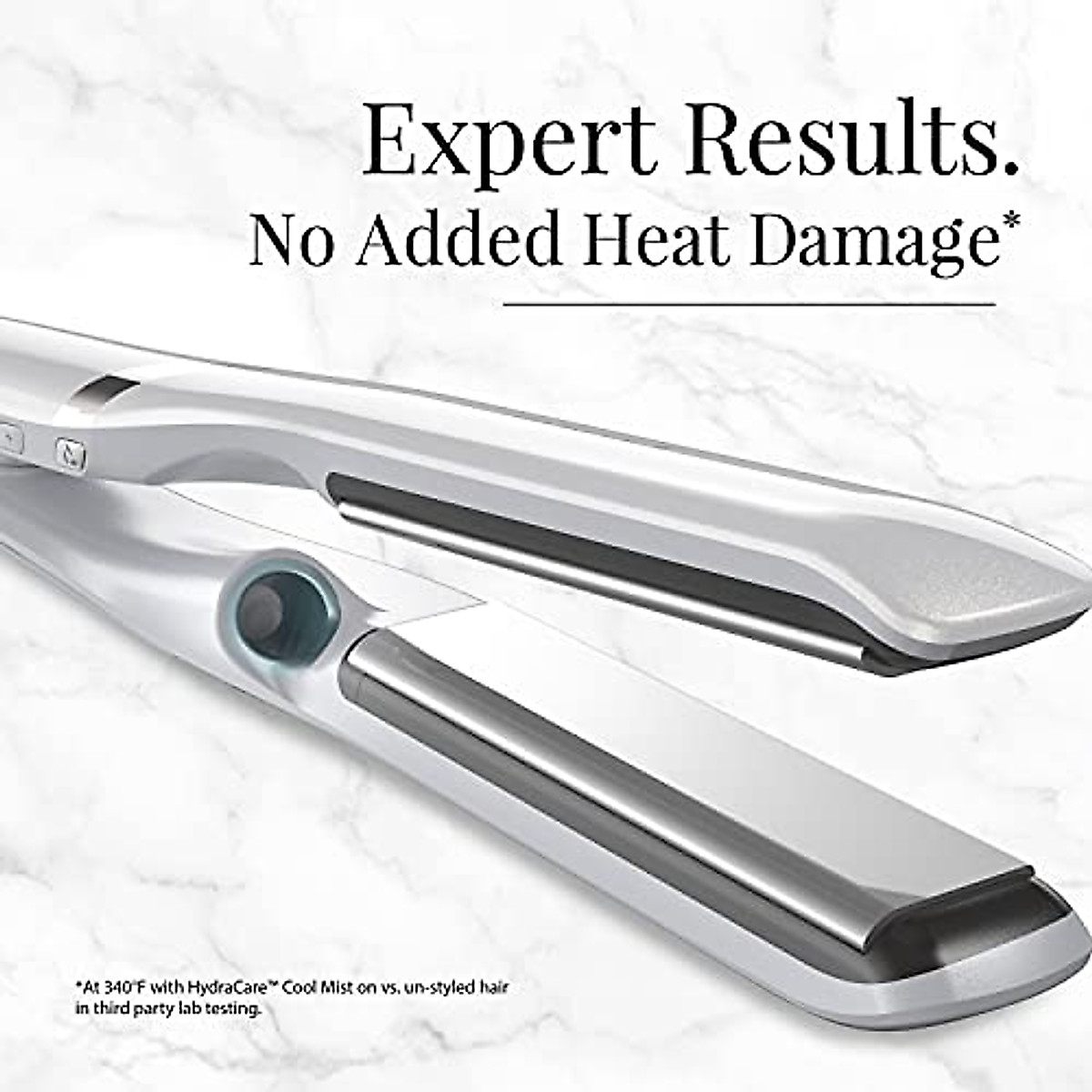 Remington PROLUXE HydraCare 1” Flat Iron, Pearl White/Gray