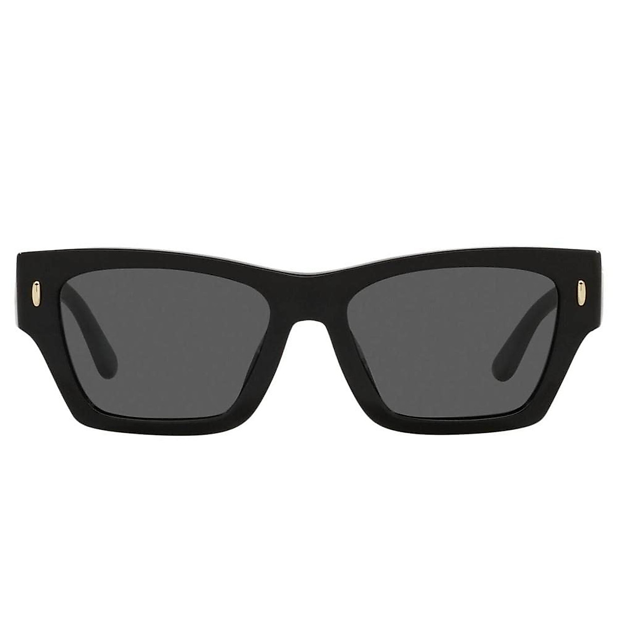 Tory Burch Women's TY7169U Universal Fit Rectangular Sunglasses, Black, 52mm