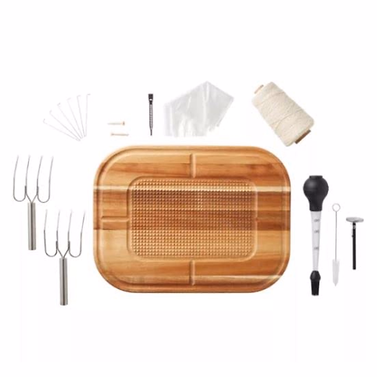 Our Table 16-Piece Turkey Prep and Carving Board Kit