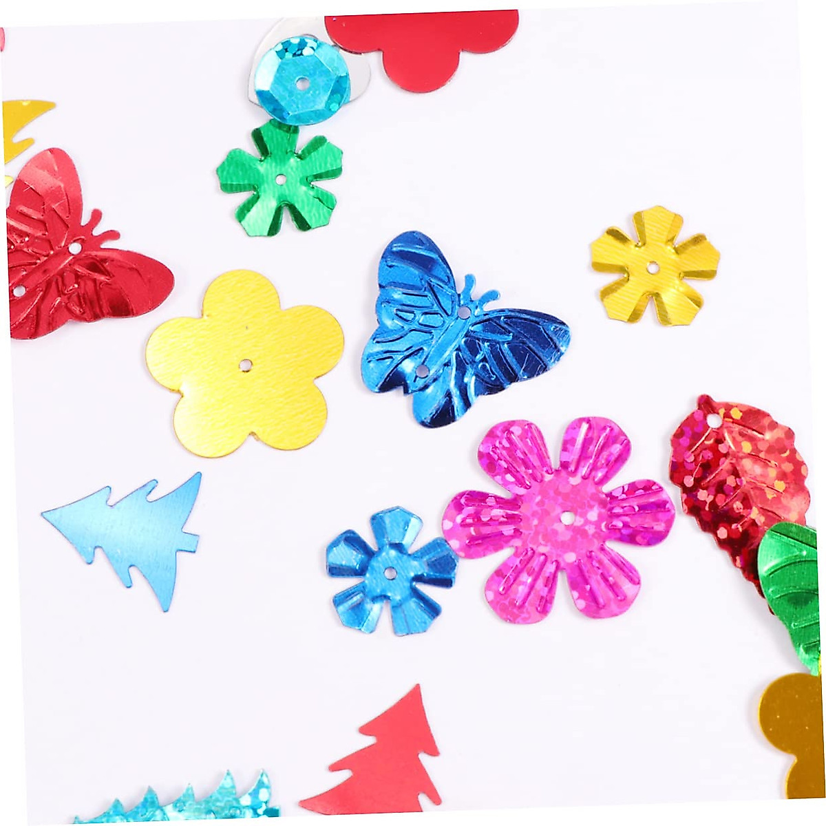 COHEALI 50 Grams Sequin Craft Mix Sequin Confetti Mix for Projects Assorted Glitter Sequins Sequins for Decor