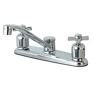 Kingston Brass FB111ZX Millennium 8" Centerset Kitchen Faucet, Polished Chrome
