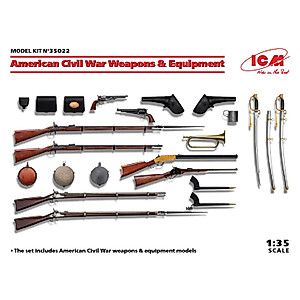 ICM 35022 Plastic Model Kit US Civil War Weapons & Equipment - Scale 1:35