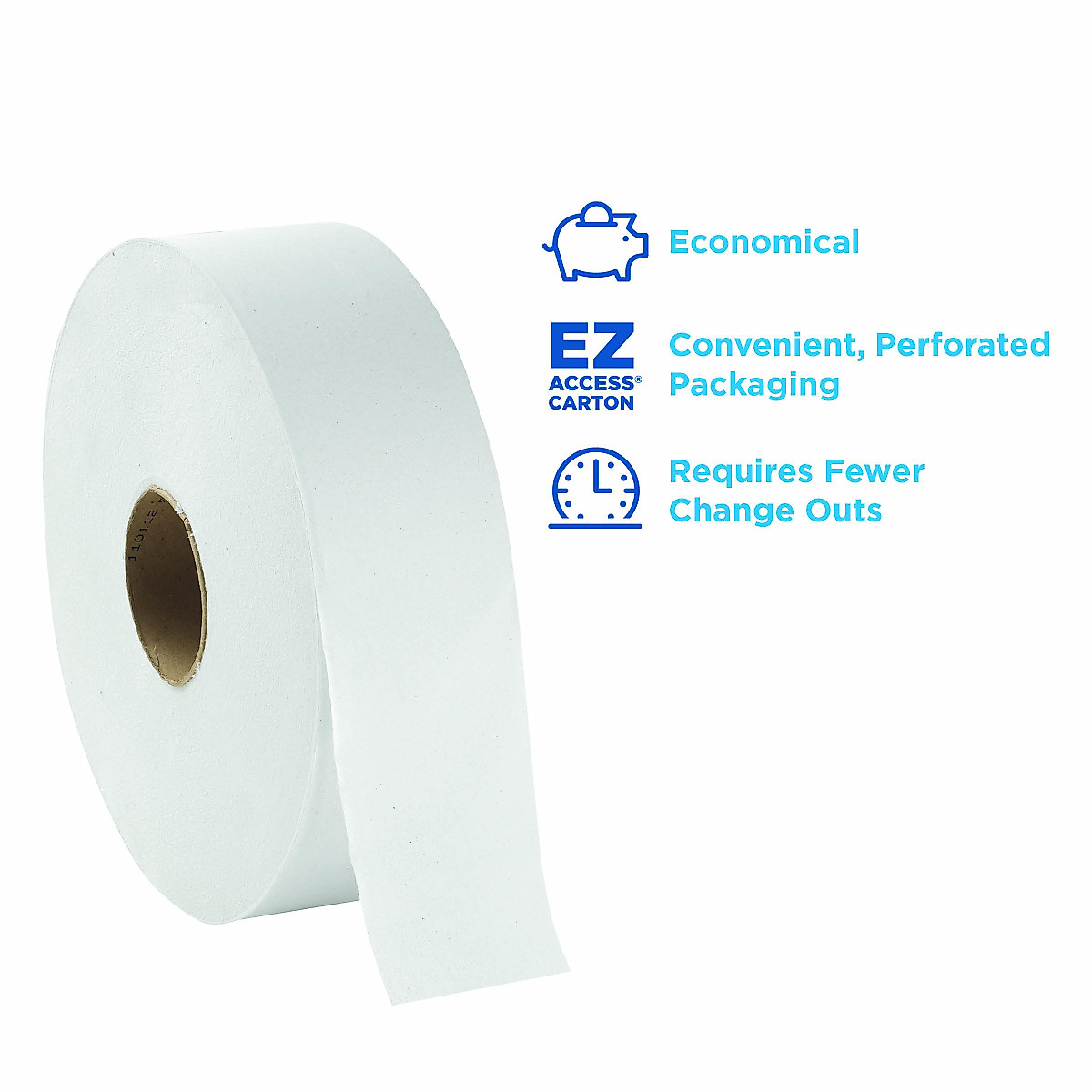 Georgia-Pacific Professional Series Jumbo Jr. 2-Ply Toilet Paper by GP PRO (Georgia-Pacific), 2172114, 1000 Feet Per Roll, 4 Rolls Per Case