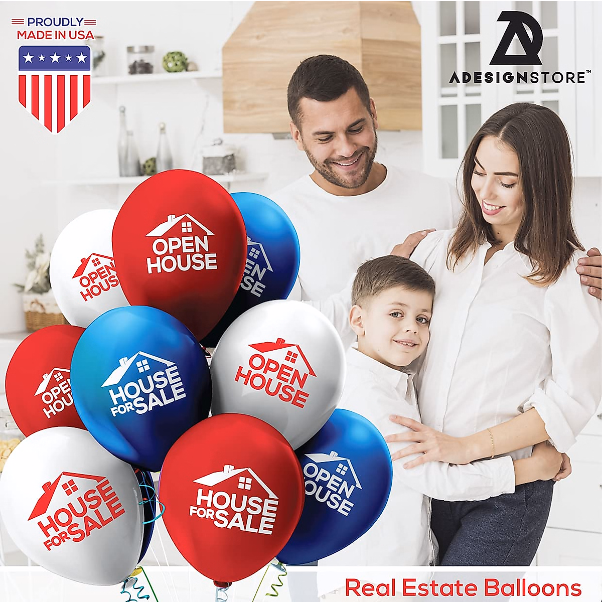 House for Sale Balloons - Open House Balloons for Real Estate - Realtor Metallic Balloons Supplies Sign - Sale by Owner - Realtor Open House - Realtor Kit - Realtor House Signs (24)
