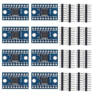 AEDIKO 8pcs TXS0108E Logic Level Module 8 Channel Bi-Directional High-Speed Full Duplex Shifter 3.3V 5V Module