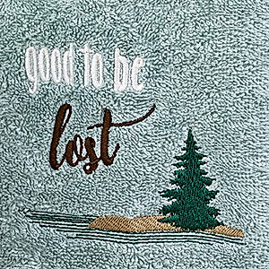 SKL Home Waterfront Hand Towel, Jade