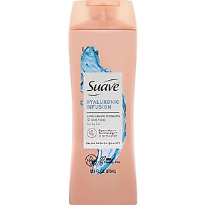 Suave Professionals Moisturizing Shampoo for Dry Hair Hyaluronic Acid Long Lasting Hydration 12.6 oz