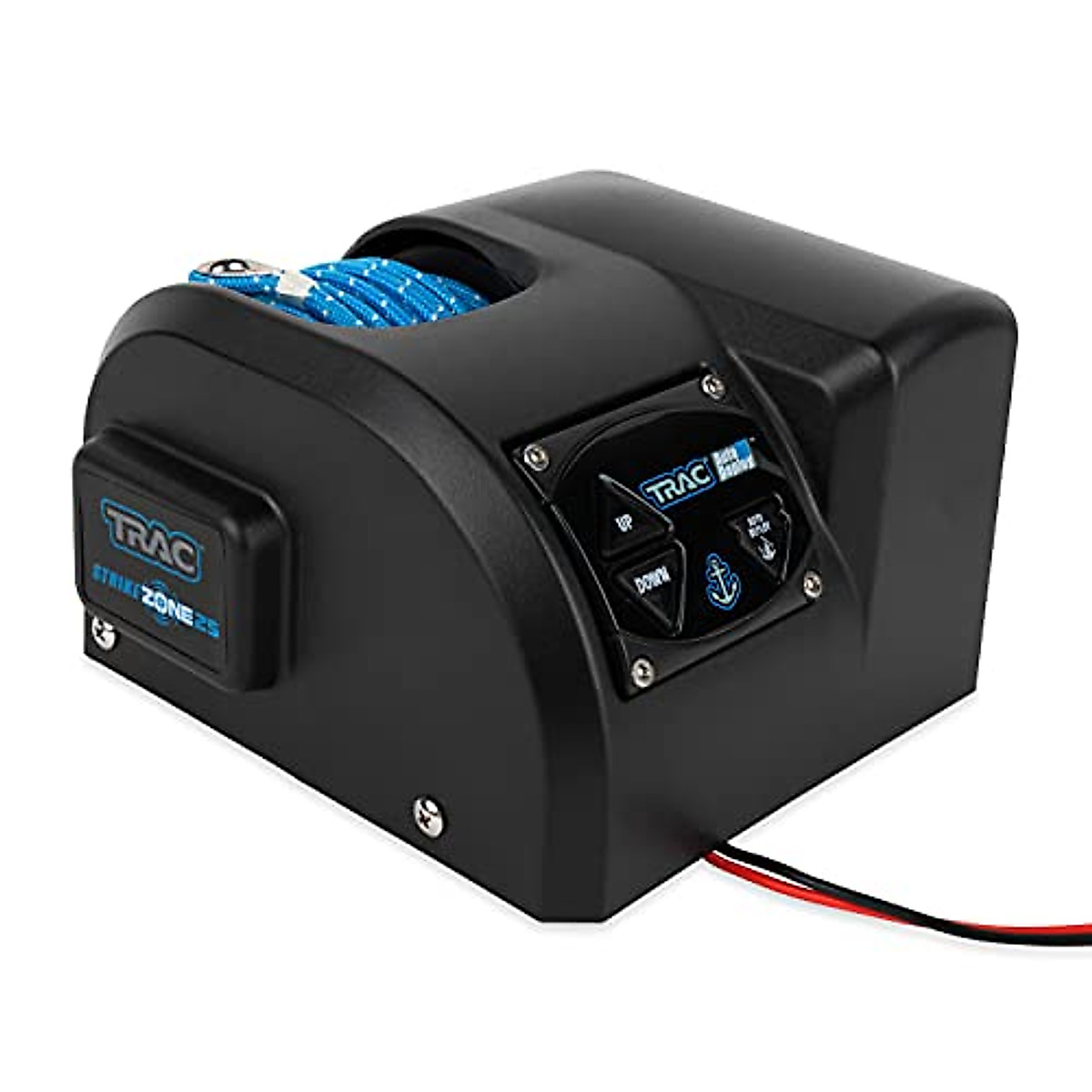 Trac Outdoors StrikeZone 25 Electric Anchor Winch - Anchors Up to 25 lb. - Includes 100-feet of Pre-Wound Anchor Rope with Use (69001)