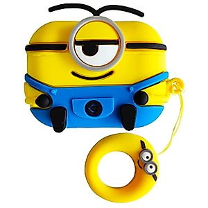 Compatible with Airpods Pro 2nd Generation Case 2022, Cute Case for Air Pods Pro 2 Cartoon, Kawaii Soft Silicone Protective Cover for New Apple Air pod Pro2 Case for Men Women Keychain (One Eye)