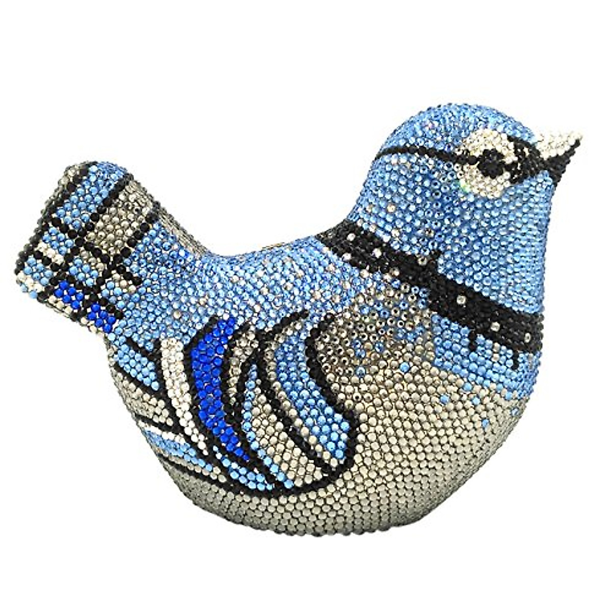 Elegant Evening Bags For Womens Clutches Purse Chain Wallet Handbags Crystal Party Bird Blue