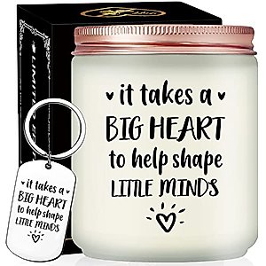 Volufia Teacher Appreciation Gifts - Teacher Gifts for Women - Thank You Gifts for Teacher - Funny Christmas Valentines Birthday Gifts for Teachers - Funny Lavender Scented Candle