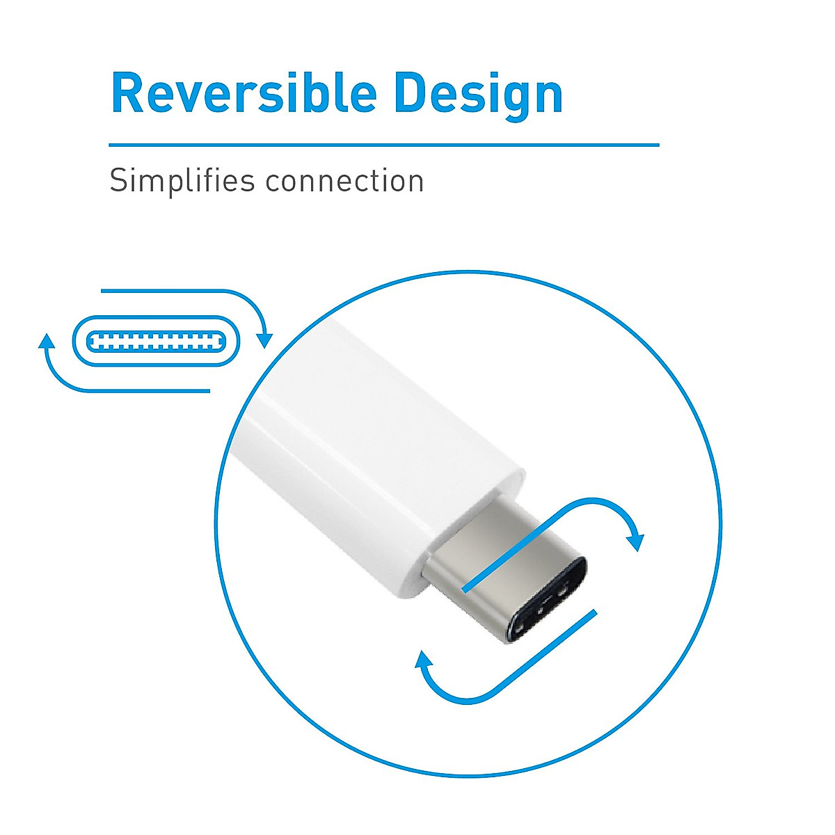 Macally Uchub4 USB-C Hub 10 CM Cable White with 4 USB-A Ports