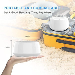 White Noise Sound Machine with Adjustable Night Light, Timer & Memory Features | Sleep Sound Machine with 16 Soothing Sleep Sounds for Babies & Adults | Sleep Therapy at Home & While Travelling