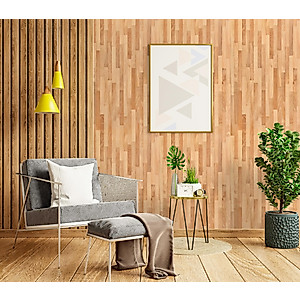 Jeweluck Wood Contact Paper Peel and Stick Wallpaper 17.7inch × 118.1inch Faux Wood Peel and Stick Countertops Self Adhesive Contact Paper Waterproof Wood Wall Paper Decorative for Cabinets Vinyl