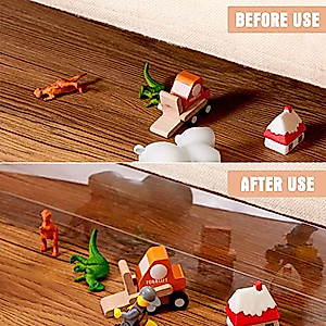 20 Pack Under Couch Blocker for Pets Bumper Toy Blockers for Furniture Stop Dog Cat with Strong Adhesive Adjustable Bumper to Stop Things Under Sofa Couch Bed, Easy to Install, 3.2 Inches High