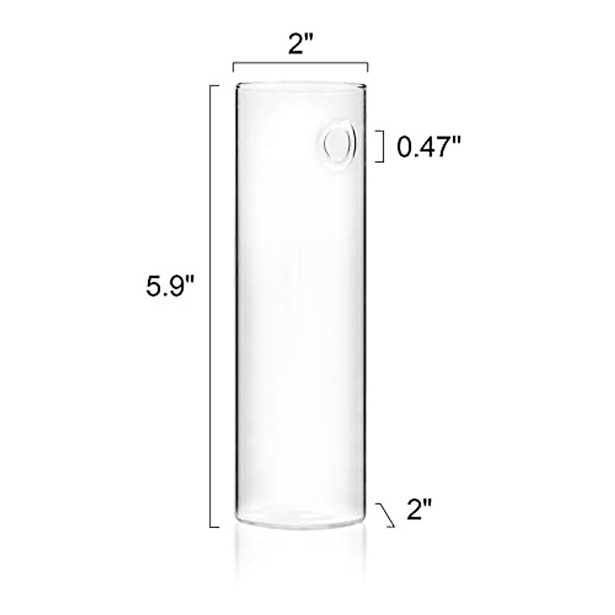 Ivolador 4PCS Wall Hanging Glass Plant Terrarium Container Cylinder Shape Perfect for Propagating Hydroponic Plants Home Office Garden Decor Wedding