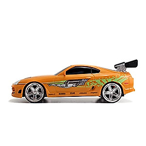 Fast & Furious 1:24 Brian's Toyota Supra RC Radio Control Car, Toys for Kids and Adults