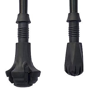 A ALAFEN Replacement Rubber Tips Set for Trekking Pole Walking Hiking Sticks Tips Protectors