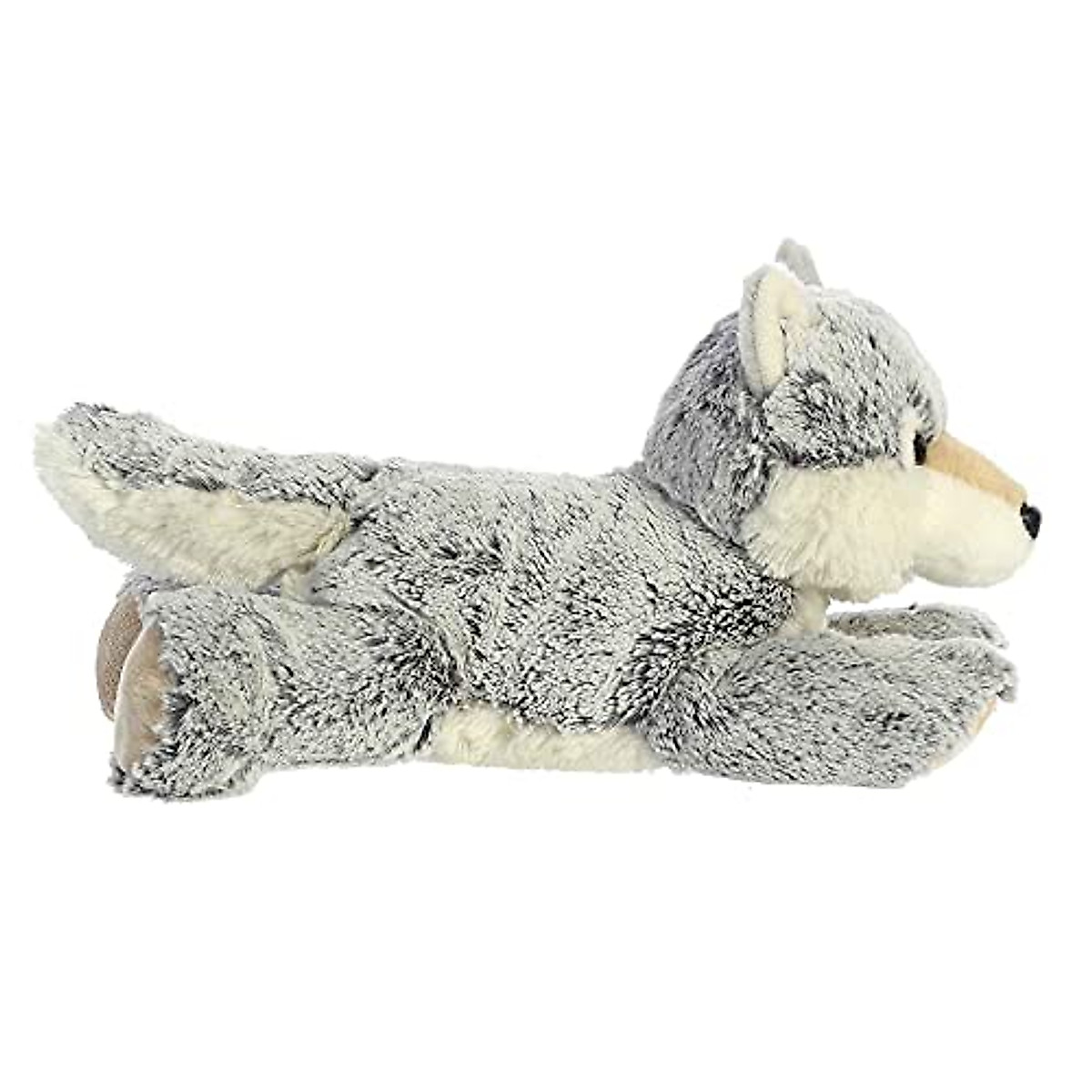 Aurora® Adorable Flopsie™ Winter Wolf™ Stuffed Animal - Playful Ease - Timeless Companions - Gray 12 Inches