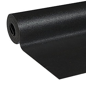 Duck - 284148 Non-Adhesive Shelf Liner Solid Grip EasyLiner, 20-inch x 6 Feet, Black