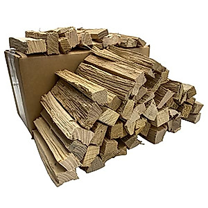 Pizza Oven Wood Naturally-Cured White Oak ~6-Inch Mini Logs/Splits for Portable Pizza Ovens and Tabletop Stoves 7+ Pound Box ~450 Cubic Inches