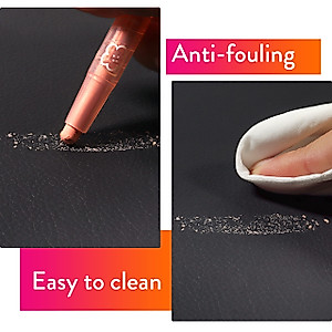 Marine Vinyl Upholstery Faux Leather: Meneng Black Grain Faux Leather 54"x36" Marine Vinyl Fabric Waterproof Durable for DIY Upholstery Boat Car Sofa