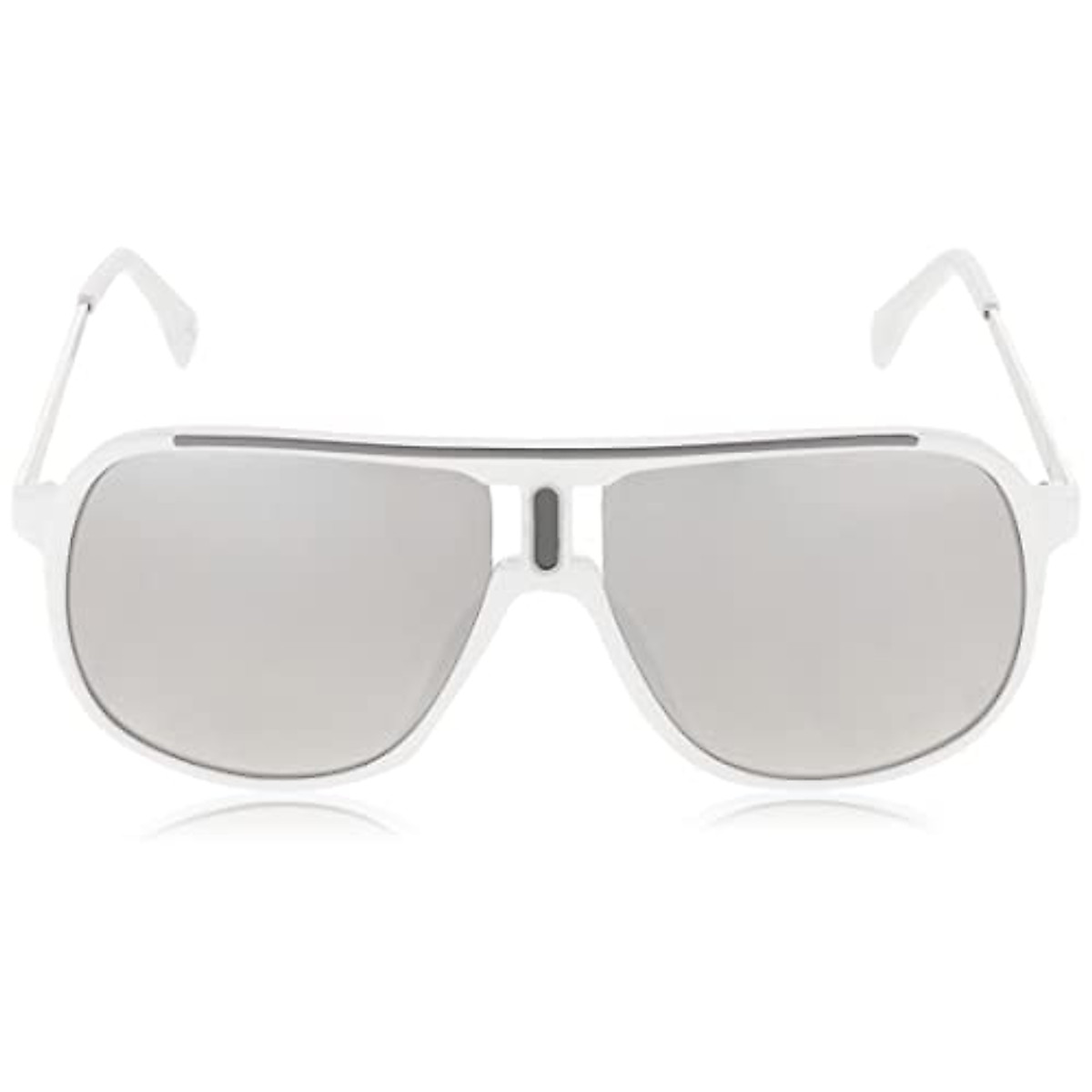 SOUTHPOLE 5070SP Modern Vented Lens UV400 Protective Aviator Pilot Sunglasses. Cool Gifts for Men, 59 mm, White & Grey