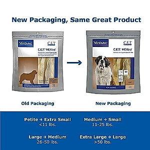 Virbac CET HEXtra Premium Oral Hygeine for Dogs, over 50lbs.