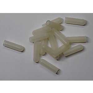 1" (25mm) Long Round Cap for 15/64" 6mm Outside Diameter (Pack of 30) of Pipe Post Tube End Cover Screw Thread Protectors Paint Masking Reusable Silicone Rubber