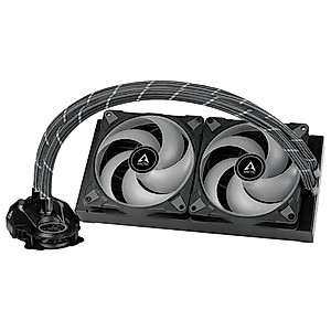 ARCTIC Liquid Freezer II 280 RGB (incl. Controller) - Multi-Compatible All-in-one CPU AIO Water Cooler with RGB, efficient PWM-Controlled Pump, Fan Speed: 200-1900 RPM, LGA1700 Compatible - Black