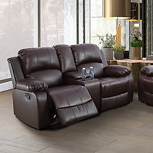 Beverly Fine Furniture Alpine Living Room Recliner Set Include Love seat, Sofa, 2-Piece