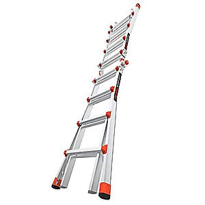 Little Giant Ladders, Super Duty, M17, 17 foot, Multi-Position Ladder, Aluminum, Type 1AA, 375 lbs weight rating, (10402)