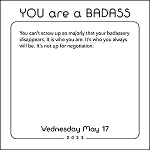 You Are a Badass 2023 Day-to-Day Calendar