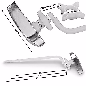 Kohler Toilet Flush Handle Replacement, Fits Side Mount Toilet Tank Lever, Chrome Polished