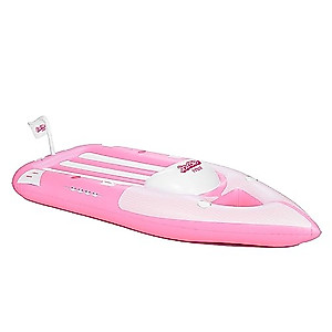 Barbie The Movie & FUNBOY Speed Boat Inflatable Pool Float Medium & Giant Inflatable Luxury Pink Retro Convertible Classic Sports Car Pool