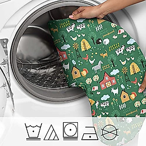 Boppy Nursing Pillow Cover, Green Farm, Cotton Blend, Fits the Original Support for Breastfeeding, Bottle Feeding and Bonding, Cover Only, Sold Separately