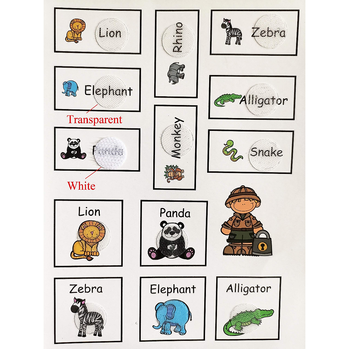 Vkey 700pcs (350pairs) 1.5cm Diameter Transparent Sticky Back Thin Clear Dots with Adhesive Hook & Loop Coins Tapes