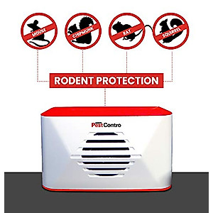 PestContro Portable Ultrasonic Rodent Repeller, Cordless Non-Lethal Pest Control, Dual Frequency, Mice Rats Squirrels Chipmunks Kitchen Office Garage Basement Shed Storage Attic