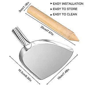 Smash Burger Spatula for Griddle, 7.5*7.5 Inch Griddle Food Mover Scoop Blackstone Griddle Scoop Spatula Burger Spatula Griddle Grill Spatula Smashed for BBQ Grill and Flat Top Griddle