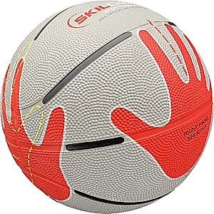 Baden SkilCoach Shooter's Basketball | Rubber Training Basketball | Teaches Hand Postioning | Basektball Training Aid | 28.5-Inch Ball