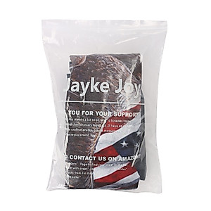 Spare Tire Cover, Wheel Cover with American Eagle USA Flag PVC Leather Waterproof Dust-Proof Universal Fit for Jeep Trailer RV SUV Camper Vehicle (17 Inch)