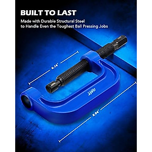 Orion Motor Tech Ball Joint Press Kit, Heavy Duty Ball Joint Removal Tool Kit with 4x4 Adapters, for Most 2WD and 4WD Cars and Light Trucks