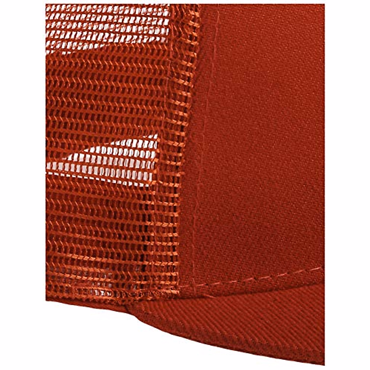 DECKY 6 Panel Flat Bill Trucker Cap, Red